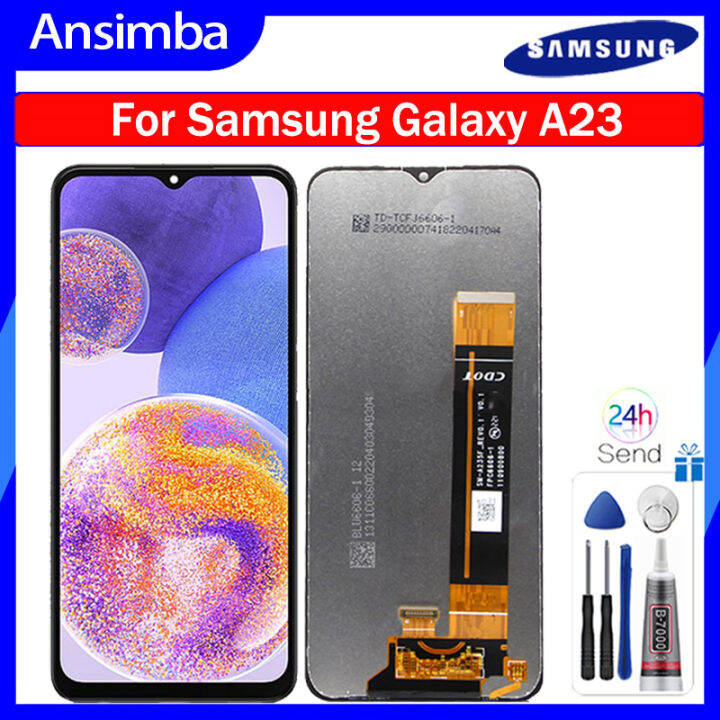 Ansimba Original 6.6 inches LCD Screen For Samsung Galaxy A23 SM-A235F ...