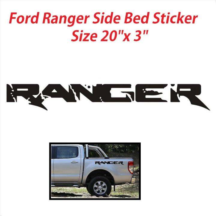 1PC Car Sticker FORD RANGER SVT Pick UP Side Bed Lettering Decals ...