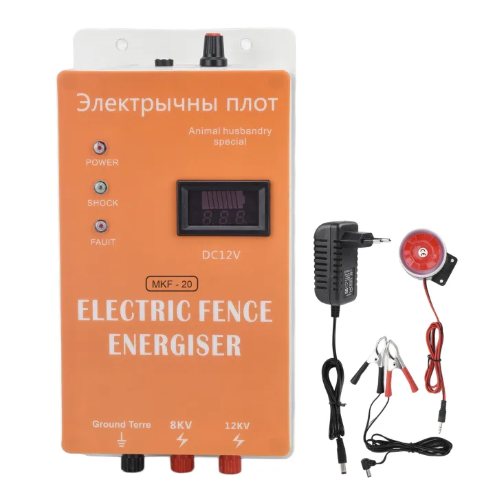 Electric Fence Energizer 20km Preventing Wild Animals Intruding Solar ...