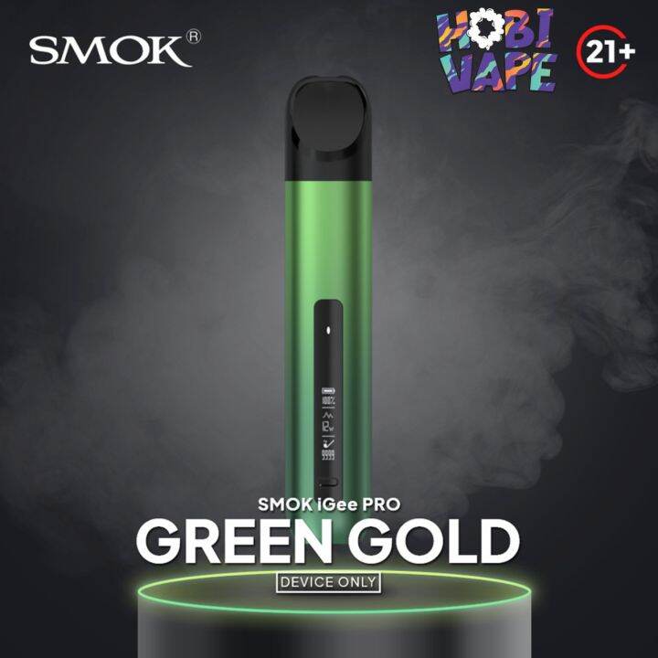 SMOK IGee Pro Vape Rokok Elektrik Pod Mod Vapor Relx Green Gold ...