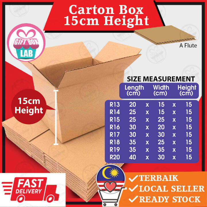 15 cm Height Series - Carton Box Packing Box Packaging Box Kotak - A ...