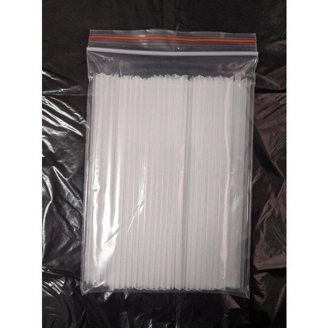 Drinking straw clear (zesto straw) 100pcs / pack | Lazada PH