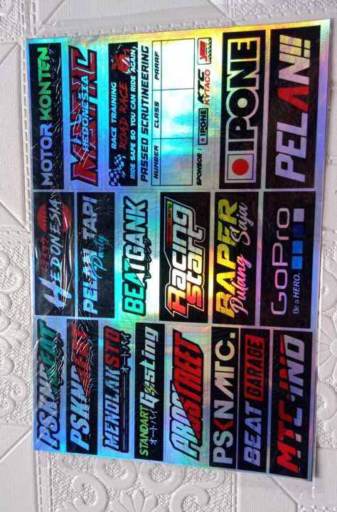 STICKER PAPANAN / STIKER PACK / STIKER MOTOR / STICKER BALAP / STICKER ...