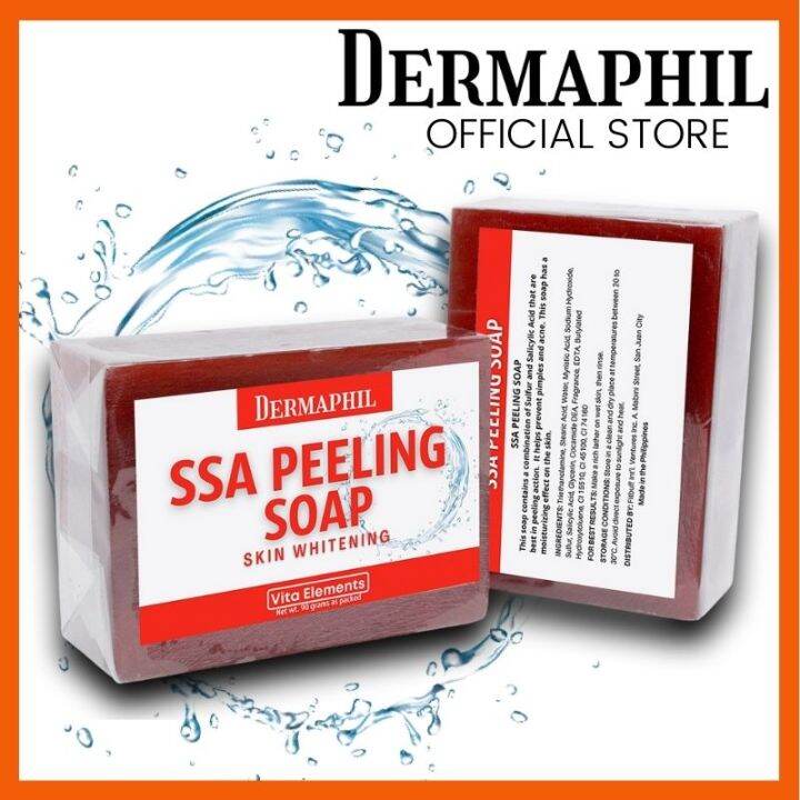 DERMAPHIL SSA Peeling Soap (90g) / Salicylic Acid/ Prevents Pimples ...