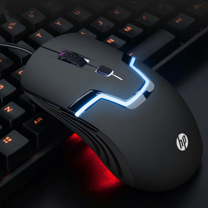 HP USB Gaming Mouse with 7 Colors Rainbow High Performance LED Light ...
