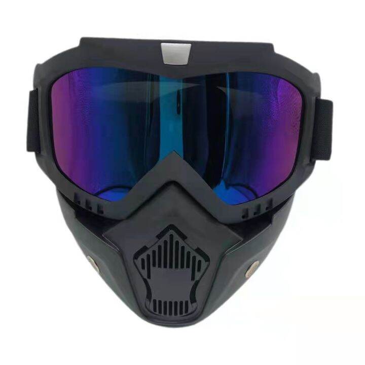 MOTORCYCLE BIKE GOOGLES REMOVABLE OPEN FACE HALF FACE HELMET | Lazada PH