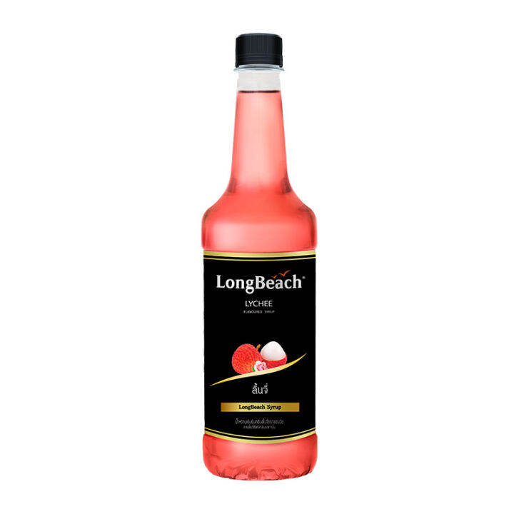 ลองบีช ไซรัป กลิ่นลิ้นจี่ 740 มล. / LongBeach Lychee Flavoured Syrup ...