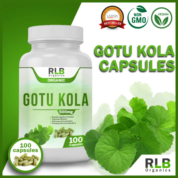 Organic Pure Natural Gotu Kola Capsules (100 Capsules) – Gotu Kola ...