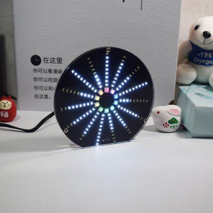 Led Circular Audio Visualizer Music Spectrum Display Diy Kit Electronic ...