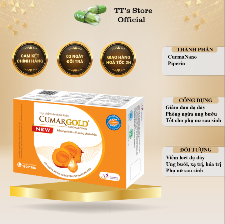 [Mẫu mới] CUMARGOLD New - Nano curcumin - Nano nghệ - Đau dạ dày ...