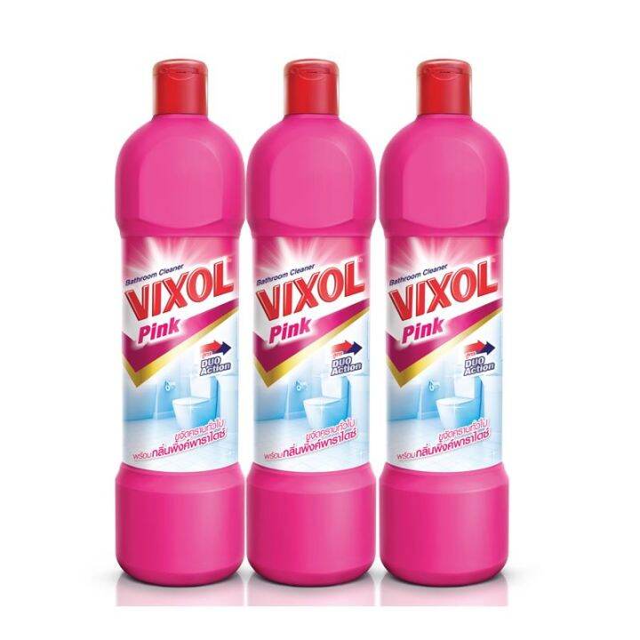 Vixol Bathroom Cleaner น้ำยาล้างห้องน้ำ 900 ml*3 | Lazada.co.th