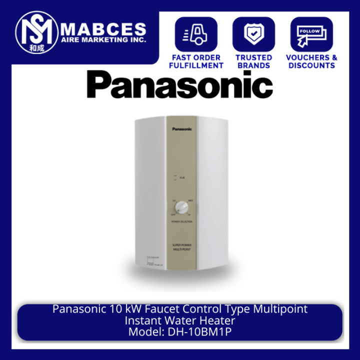 Panasonic 10 kW Faucet Control Type Multipoint Instant Water Heater DH ...