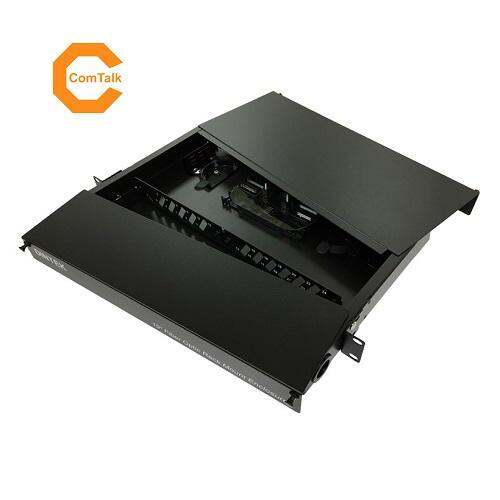 Dintek 1U Rack Mount Fixed Fiber Enclosure 24 Ports with LC Plates ...