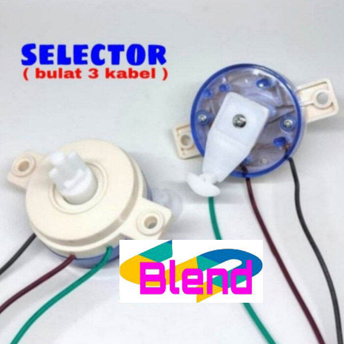 Selector Bulat 3 Kabel Mesin Cuci-Switch Timer Saklar Pembuangan ...