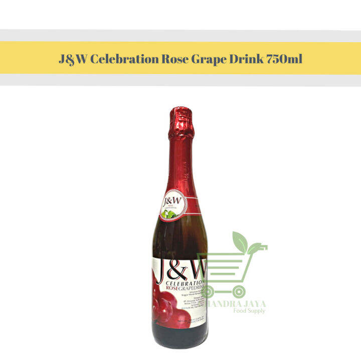J&W Celebration Rose Grape Drink 750ml - Sparkling Anggur Merah ...