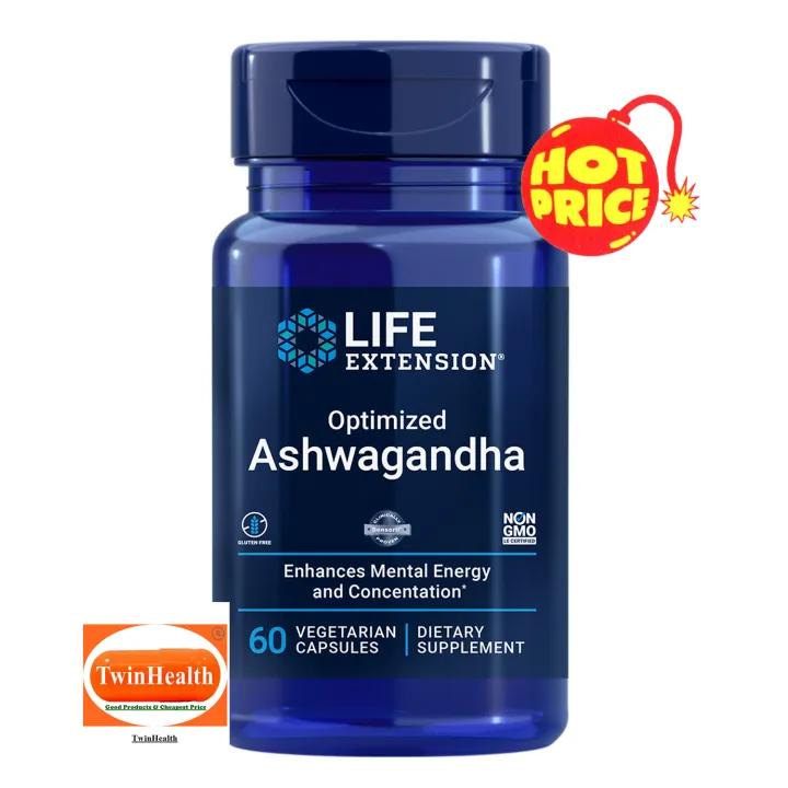 Life Extension Optimized Ashwagandha / 60 Vegetarian Capsules | Lazada ...