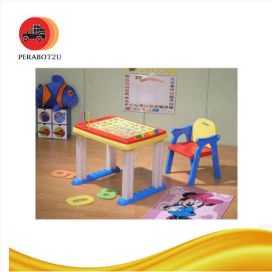 *3V Meja Tulis Budak + Kerusi / Set Meja Belajar Budak / Meja Belajar ...