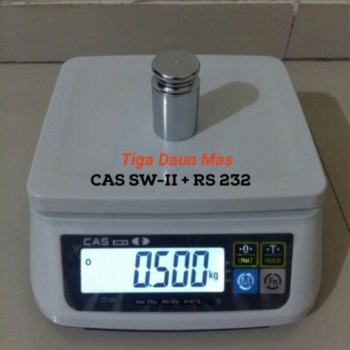 Timbangan Meja CAS SW II + RS 232 3 Kg / 6 Kg / 15 Kg / 30 Kg | Lazada Indonesia