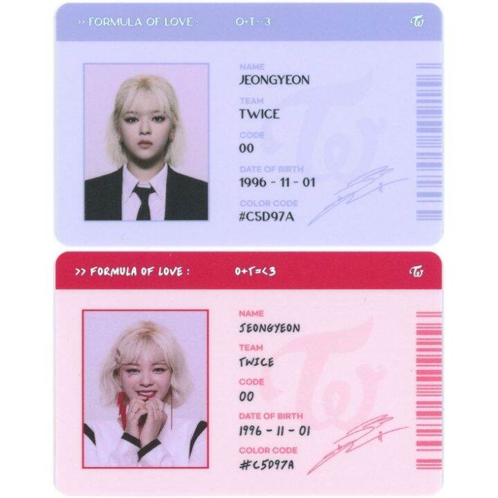 (HM☊ TWICE - Formula of Love Scientist ID Card / Photocard [Nayeon ...