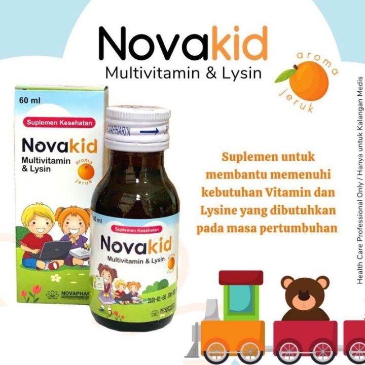 NOVAKID Sirup 60ml / Multivitamin Anak / Novapharin | Lazada Indonesia