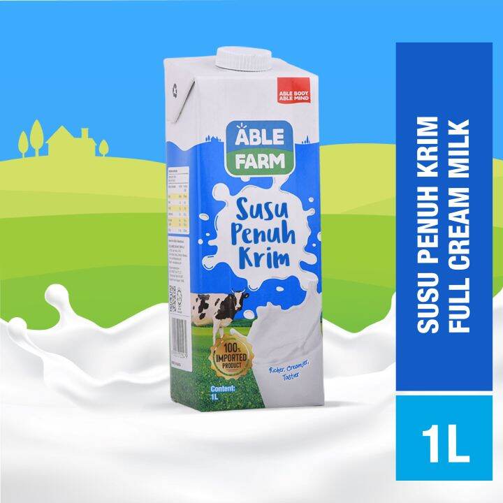 ABLE FARM FULL CREAM 1L | Lazada