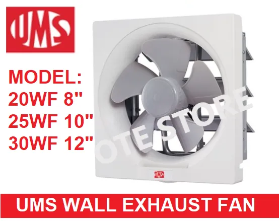 UMS WALL EXHAUST VENTILATION FAN (8 INCH / 10 INCH / 12 INCH) | Lazada