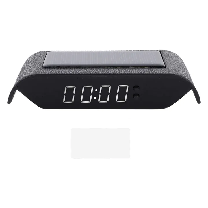 【Ready Stock&COD】Portable Solar Car Digital LCD Clock & Temperature ...