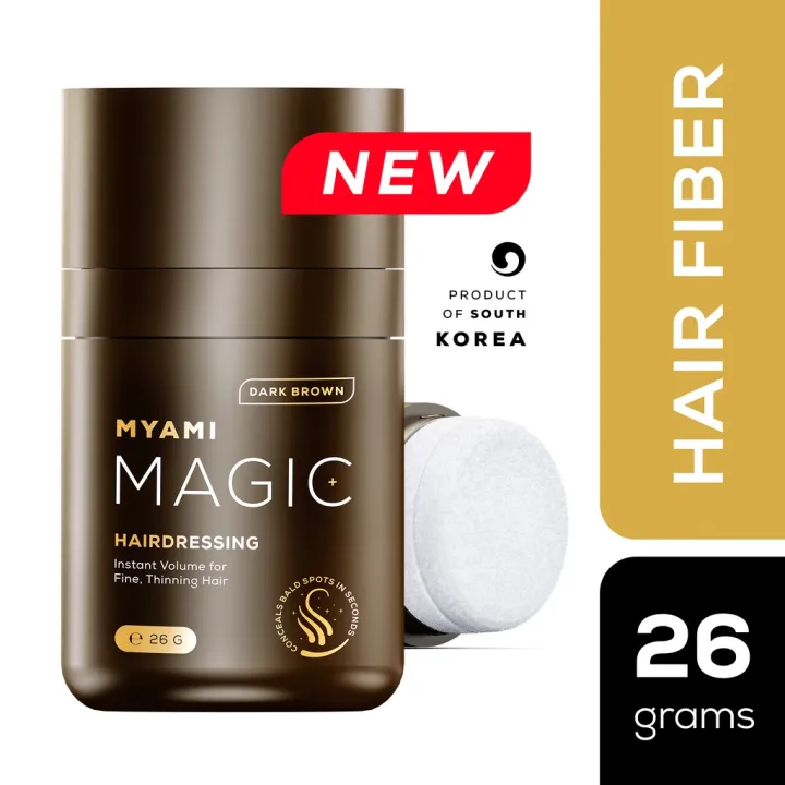 MyAmi MAGIC Daily Hair Loss Concealer 26g | Hair Fiber w/ Nutrients for ...