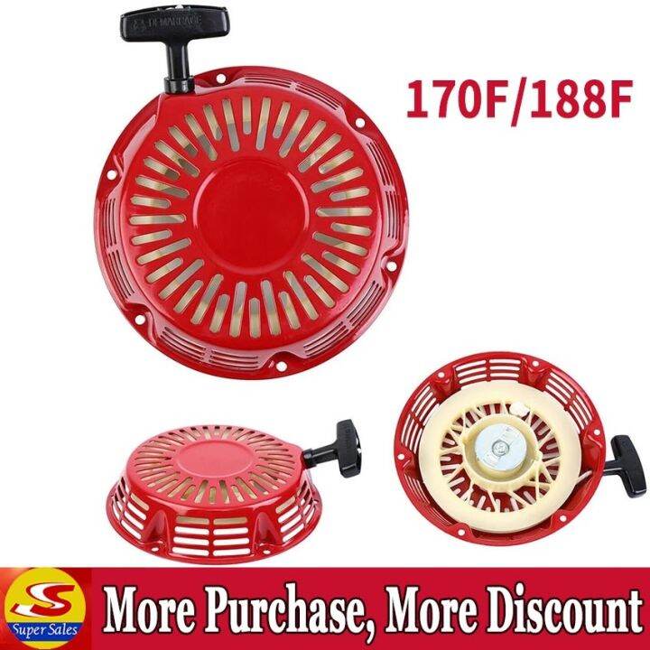 【SuperSales】Rewind Pull Recoil Starter Assy Gasoline Generator For 188F ...