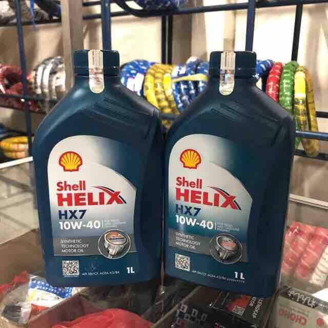Oli Motor Shell Helix HX7 10W-40 1 Liter Original Asli | Lazada Indonesia
