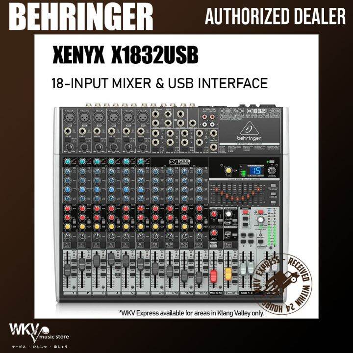 Behringer Xenyx-X1832USB Premium 18 Channel Portable Analog Mixer PA ...