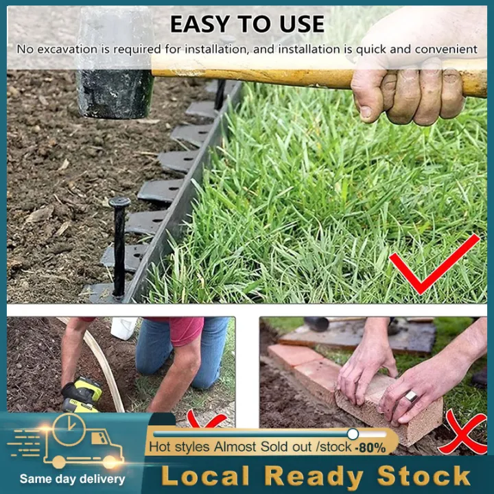 5m Grass Edging Fence Belt Isolation Path Barrier Patio Greening Belt ...