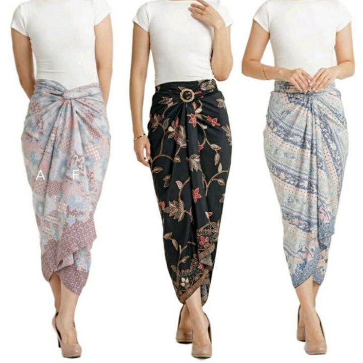 Rok lilit batik wanita/rok lilit serut/rok lilit murah/rok lilit ...
