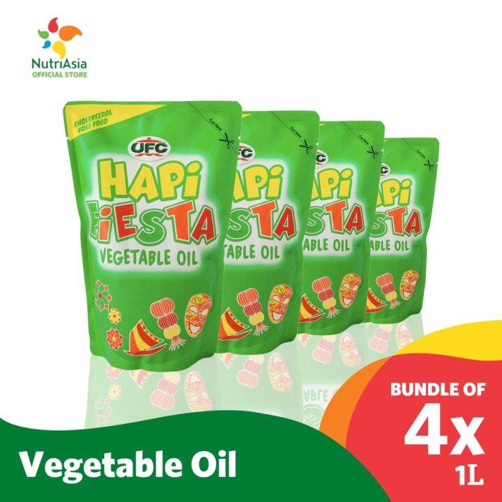 UFC Hapi Fiesta Vegetable Oil 1 L SUP Bundle of 4 | Lazada PH
