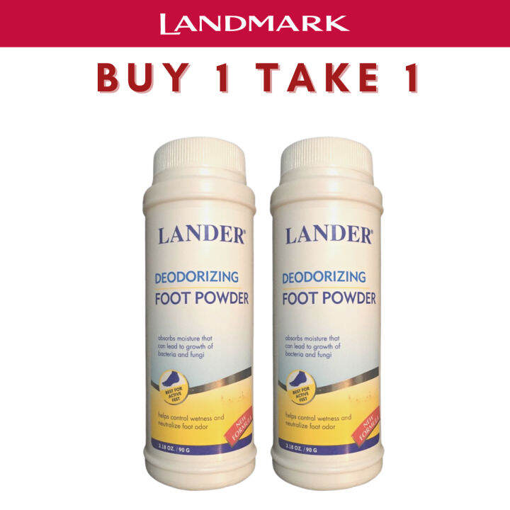 Lander Deodorizing Foot Powder 90g Buy 1 Take 1 | Lazada PH