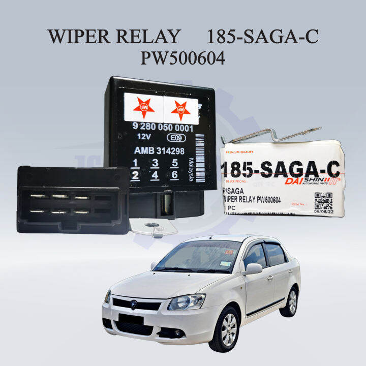 WIPER RELAY 12V - PROTON SAGA - DAISHIN -PW500604 / 185-SAGA-C | Lazada