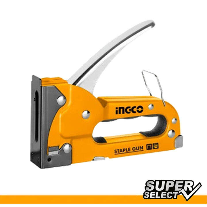 INGCO 4-8mm Stainless Steel Super Select Staple Gun Tacker Tucker ...