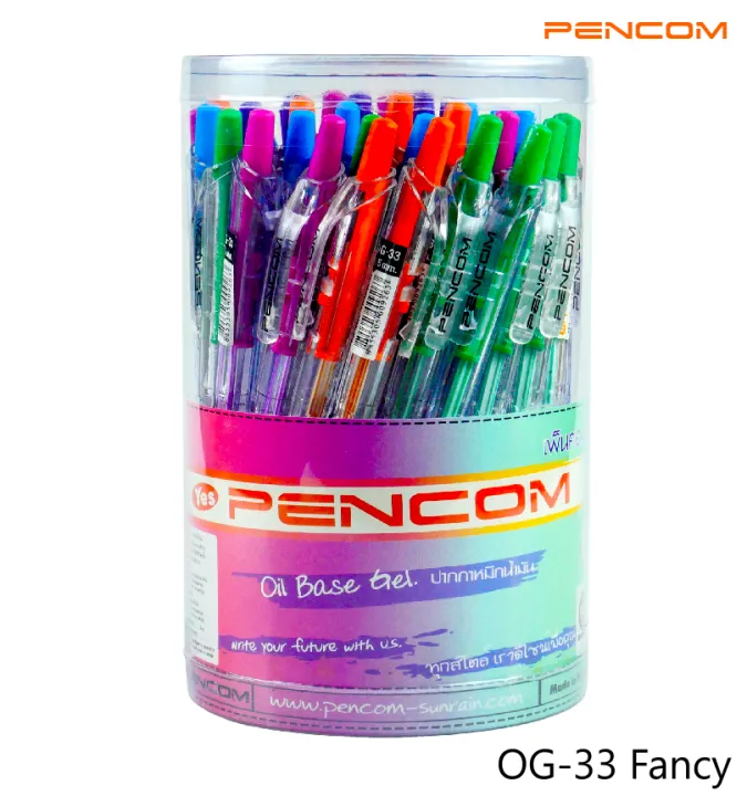 Pencom OG33-Fancy ปากกาหมึกน้ำมันแบบกด | Lazada.co.th