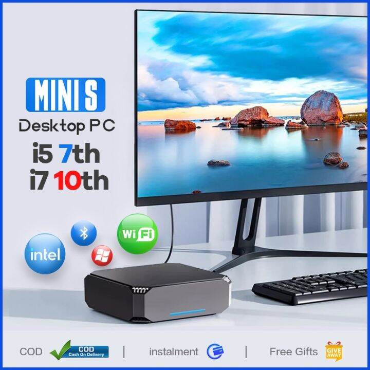 Mini Desktop Comupter full set intel 10th i5 /i7 /Ryzen 5 Processor16G ...