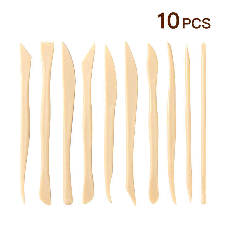 10 Pieces Clay Sculpting Tools Plastic Pottery Tool Set Ceramic Clay ...