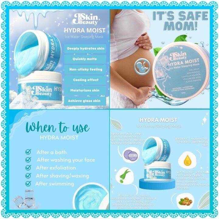 【COD】 J SKIN BEAUTY HYDRA MOIST ICE WATER SLEEPING MASK (COD ONHAND ...