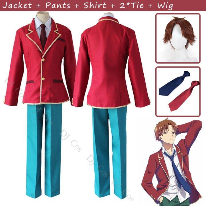 Anime Classroom Of The Elite Ayanokouji Kiyotaka Cosplay Costume Short ...