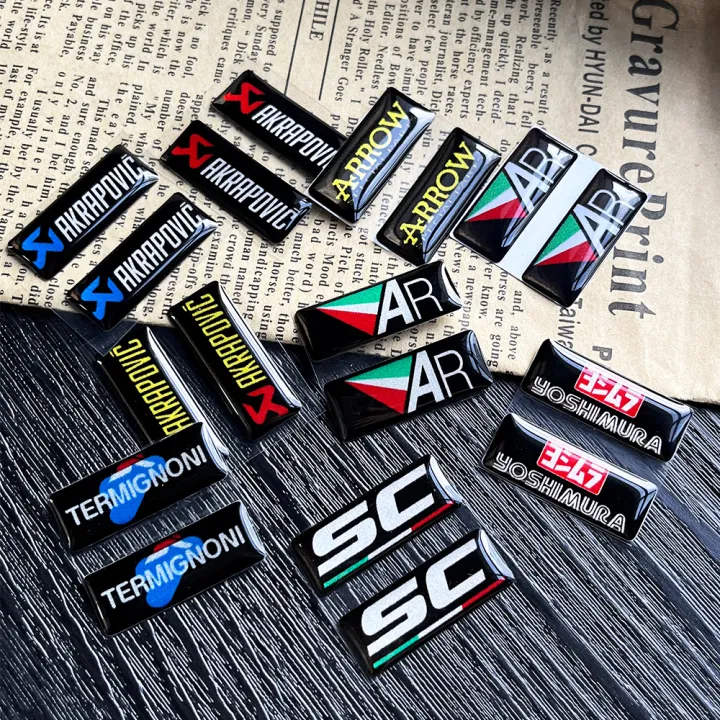 AKRAPOVIC AR SC ARROW TERMIGNONI Yoshimura 3D เรซิ่นเจลสติกเกอร์การปรับ ...