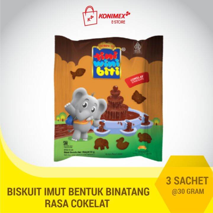 Tini Wini Biti biskuit anak Cokelat 30 g 3 sachet - biskuit bentuk ...