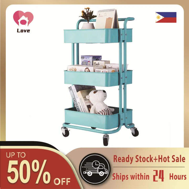 SINGAYE Household Simple Multilayer trolley 3 Tier Utility Cart ...