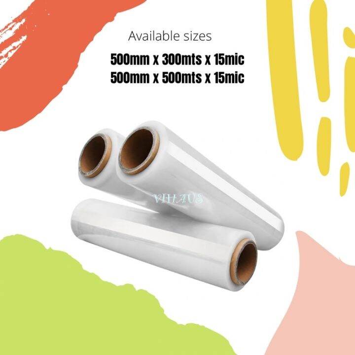 Stretch Film Pallet Stretch Film 500mm x 300mts x 15mic or 500mm x ...