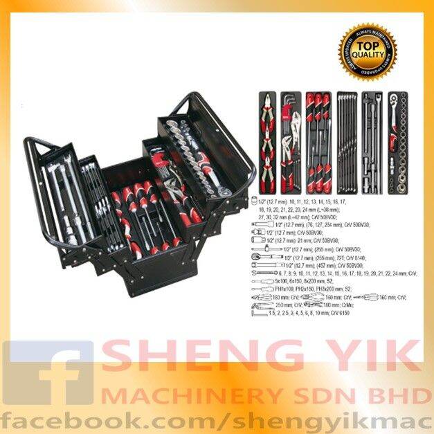 Shengyik Yato YT-38950 Tool Box with 64pcs Tools Set | Lazada
