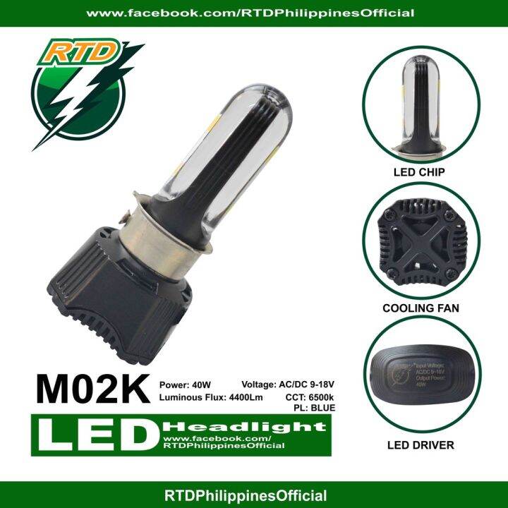 ORIGINAL RTD RAYTON LED HEADLIGHT M02K ALL WEATHER (LM02KAW) WITH FAN ...