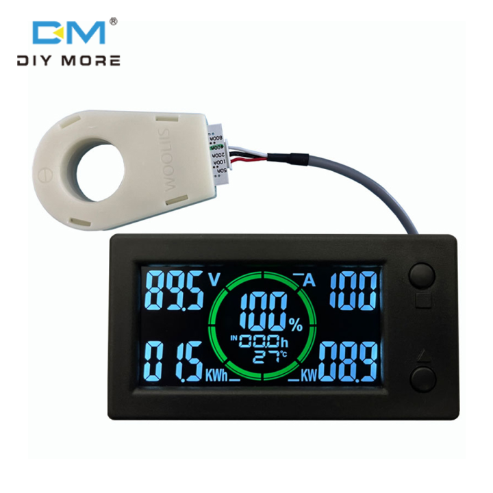 Diymore Current Voltage Meter Digital Mini Ammeter Voltmeter Gauge with ...