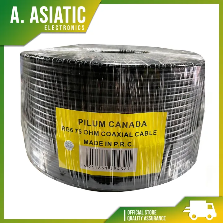 RG6 75 ohm Coaxial Cable Pilum Canada (130 meters/1 roll) | Lazada PH